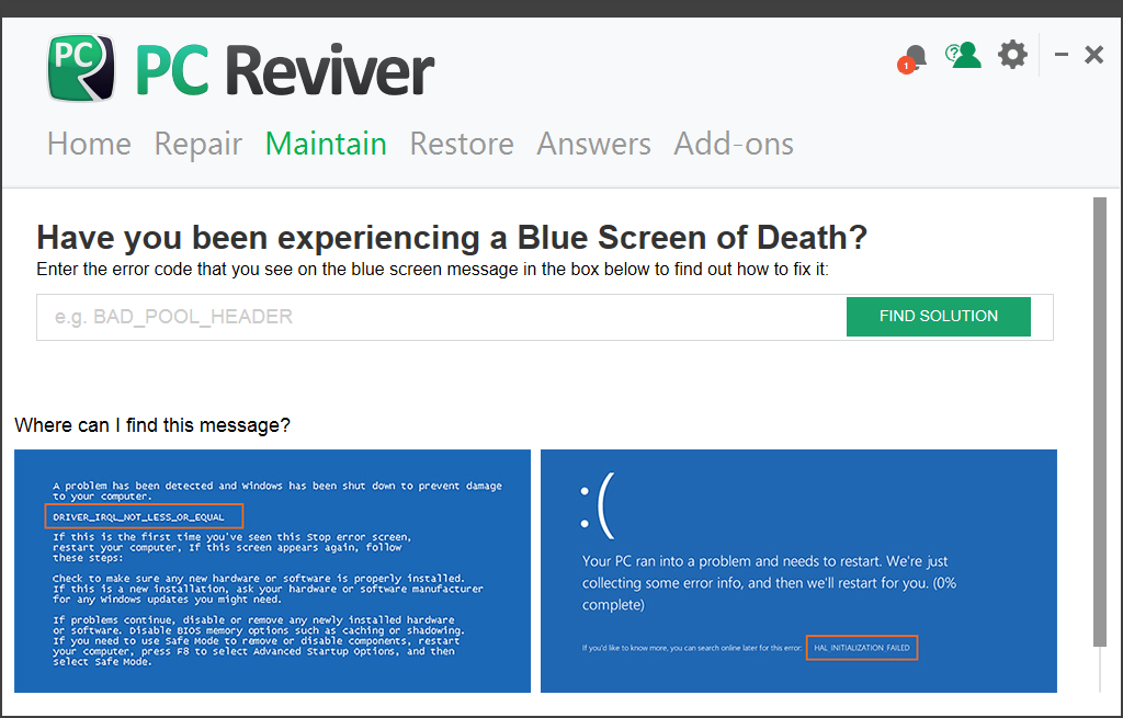 How do I use the Crash Helper to troubleshoot blue screen errors and ...